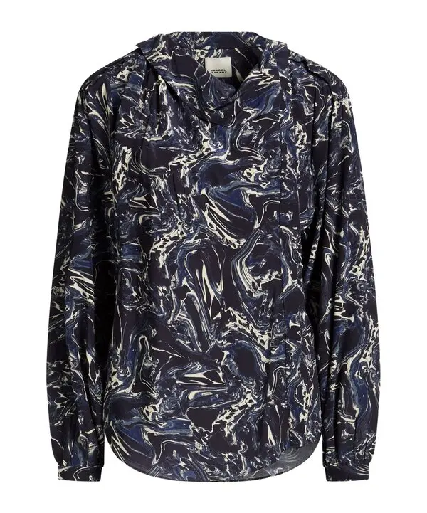 Isabel Marant Étoile Multicolor Chiffon Longsleeve Shirt