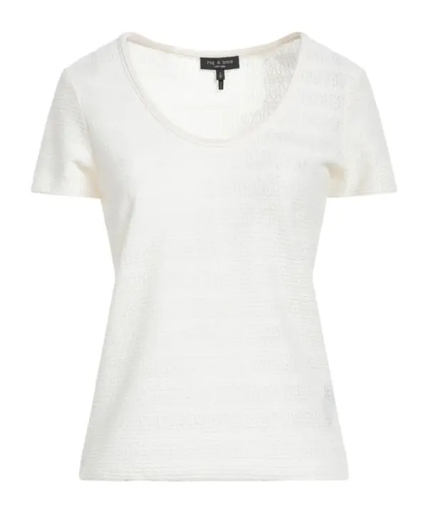Rag & Bone Short Sleeve Scoop Neck T-shirt - No