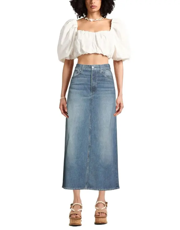 Rag & Bone Denim Flare Skirt