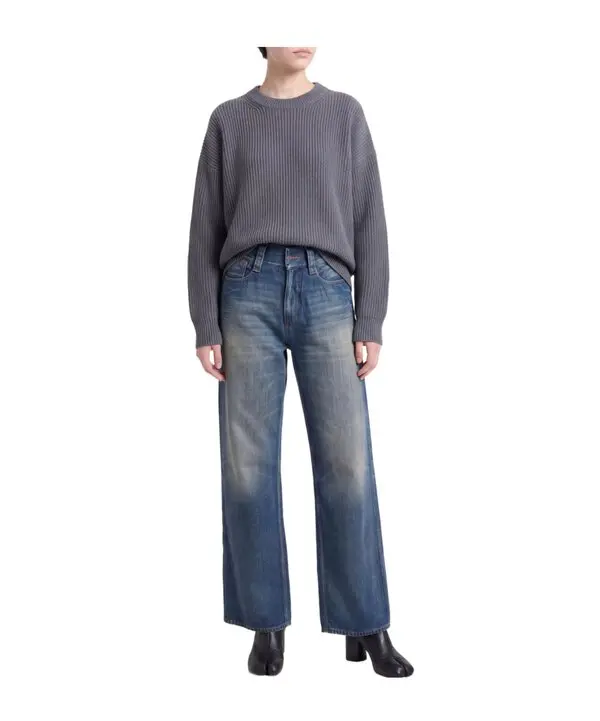 MAISON MARGIELA Plain Colour Denim Trousers