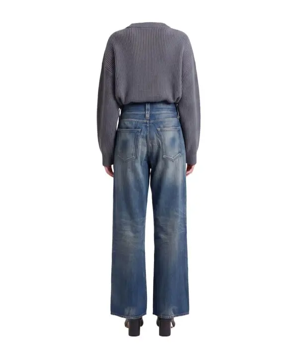 MAISON MARGIELA Plain Colour Denim Trousers