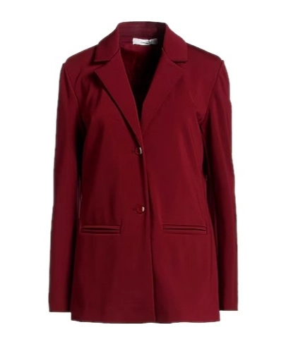 Max Mara Minimalist Singlebreasted Blazer - Red