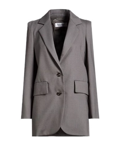 Max Mara Minimalist Onebutton Blazer - Grey