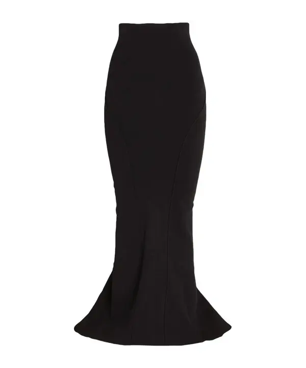 Rick Owens Asymmetrical Knit Skirt - Black