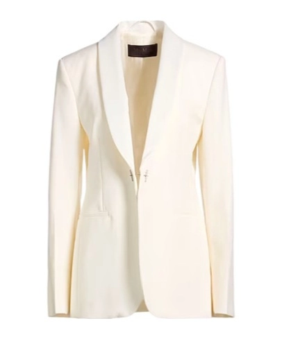 Max Mara Minimalist Longsleeve Blazer - White