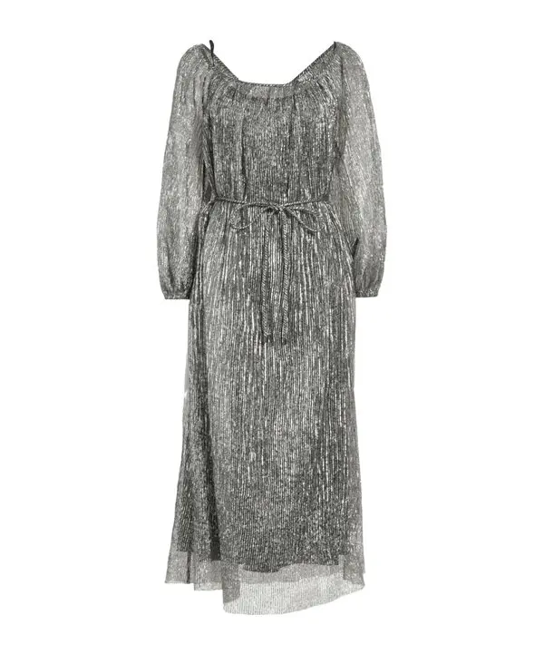 Tory Burch Metallic-finish Flared Skirt