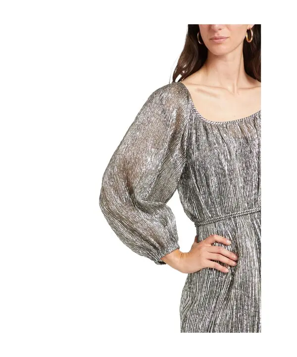 Tory Burch Metallic-finish Flared Skirt