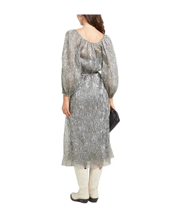 Tory Burch Metallic-finish Flared Skirt