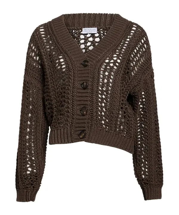 Brunello Cucinelli Solidcolor Thick Knit Cardigan