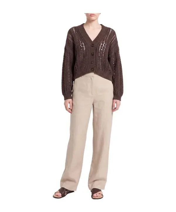 Brunello Cucinelli Solidcolor Thick Knit Cardigan