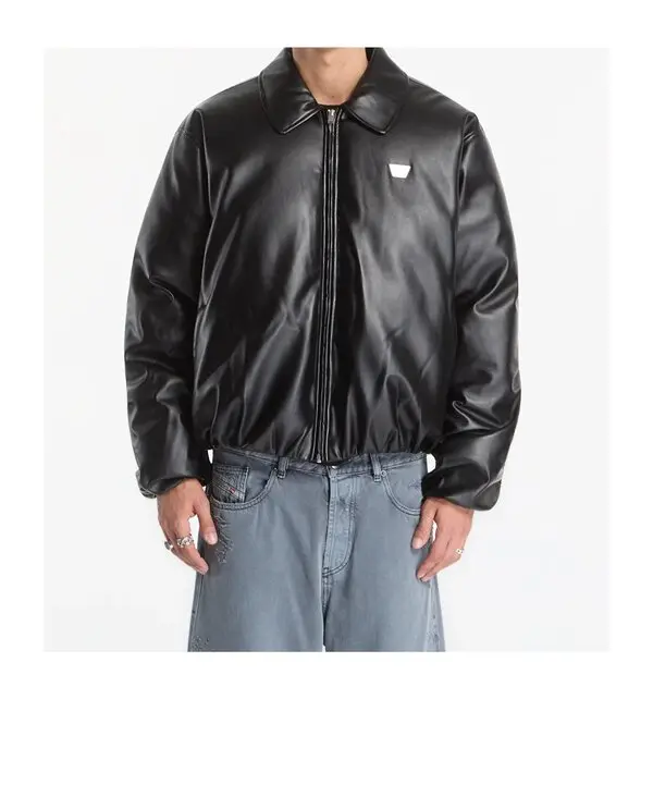 MISBHV Faux-leather Bomber Jacket