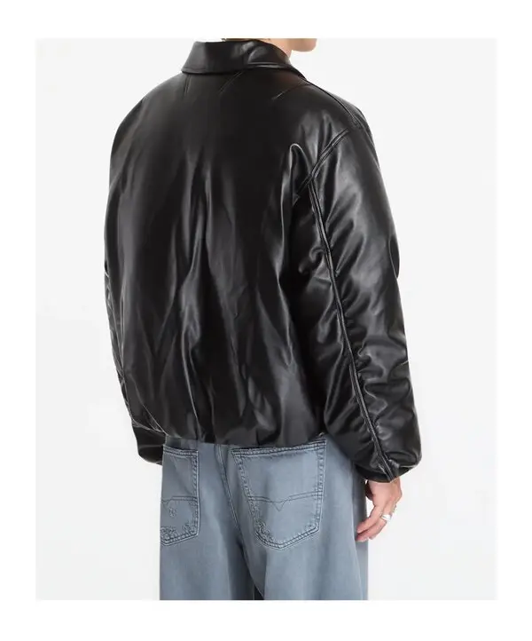 MISBHV Faux-leather Bomber Jacket
