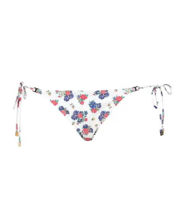 Tory Burch Floral-print Bikini Bottom - Off-white