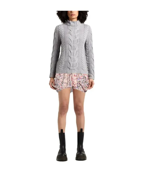 Isabel Marant Étoile Geometric Pattern Pleated Skirt