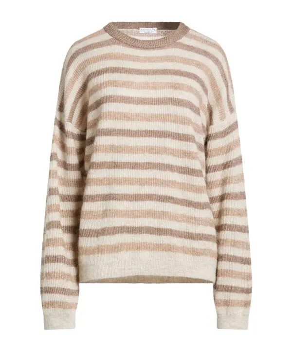 Brunello Cucinelli Striped Thin Knitted Sweater