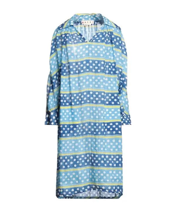 Marni Polka Dot Long-sleeve Dress
