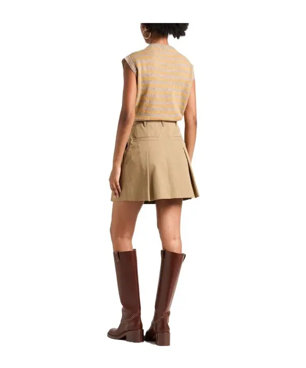 Brunello Cucinelli Solid-color Flared Skirt