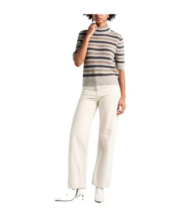 Brunello Cucinelli Knitted Short-sleeved High Neck