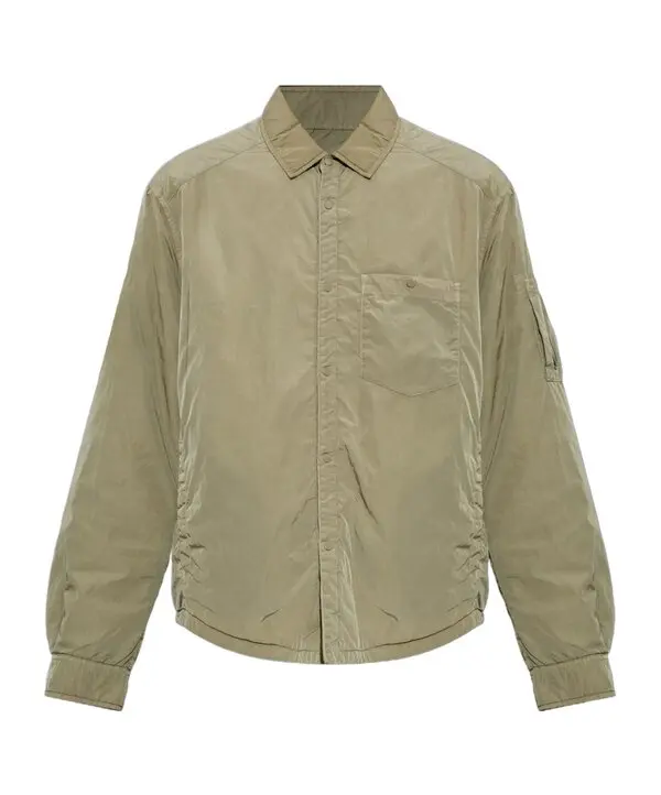 C.P. COMPANY Chrome-r Lens Padded Button Overshirt