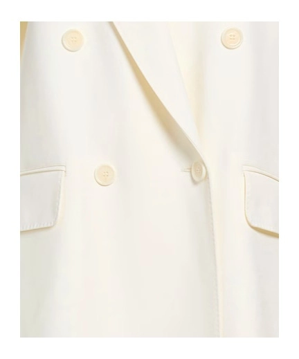Max Mara Minimalist Double-breasted Cool Wool Blazer