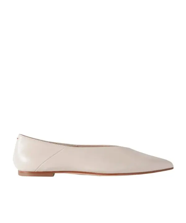 AeydĒ Leather Point-toe Flats