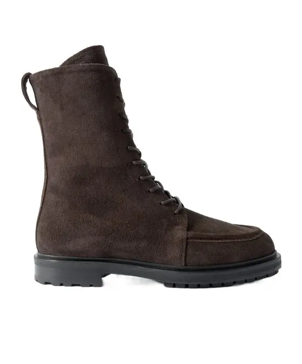 AeydĒ Solid Color Suede Ankle Boots