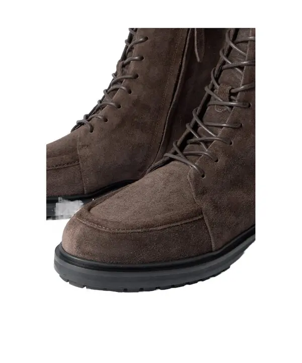 AeydĒ Solid Color Suede Ankle Boots
