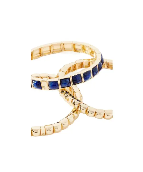 Assouline Gold-tone Crystal Bracelets