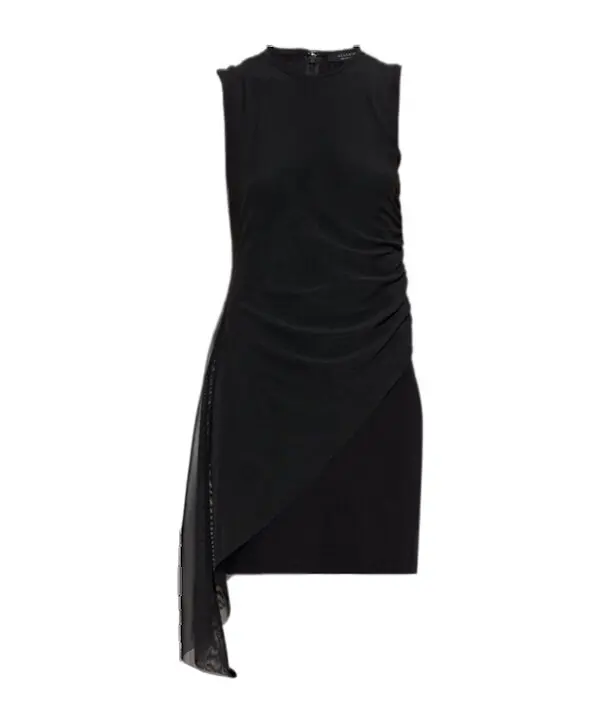 ALLSAINTS Sleeveless Ruched Asymmetric Mini Dress
