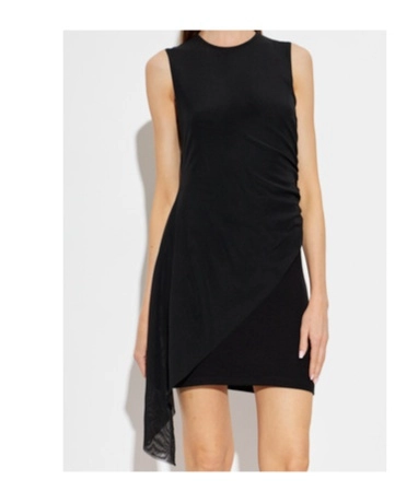 ALLSAINTS Sleeveless Ruched Asymmetric Mini Dress
