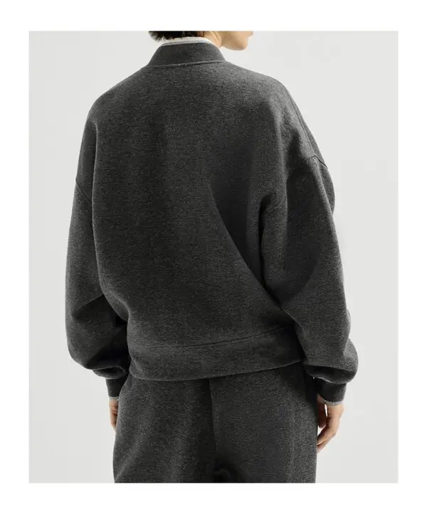 Brunello Cucinelli Techno Cotton And Cashmere Interlock Bomber Jacket