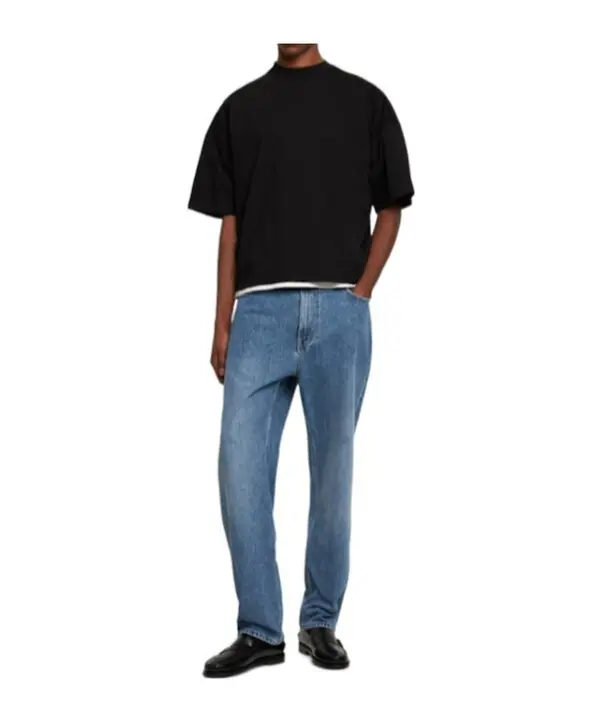 THE ROW Crewneck Shortsleeve Cropped Top