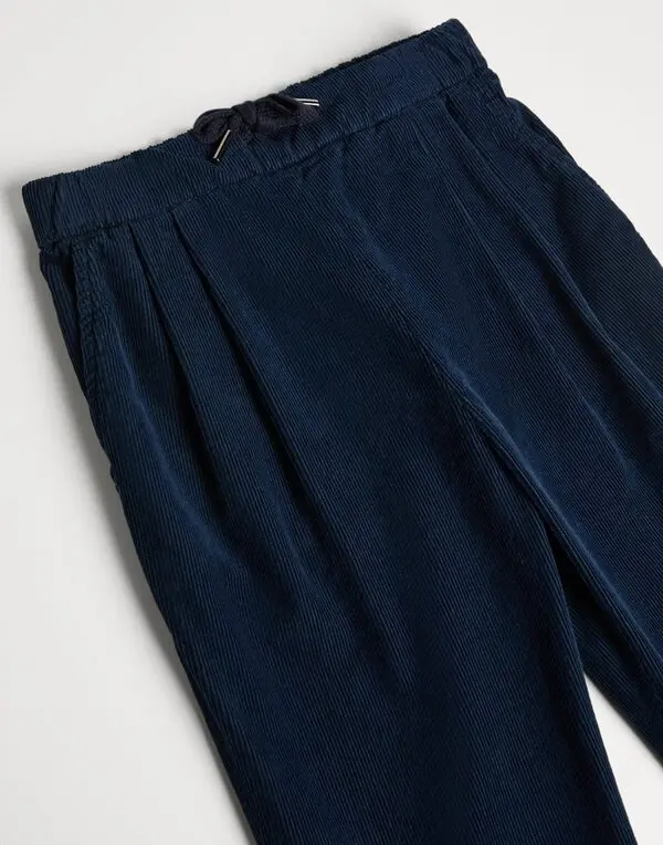 Brunello Cucinelli Pleated Velvet Jogger Trousers