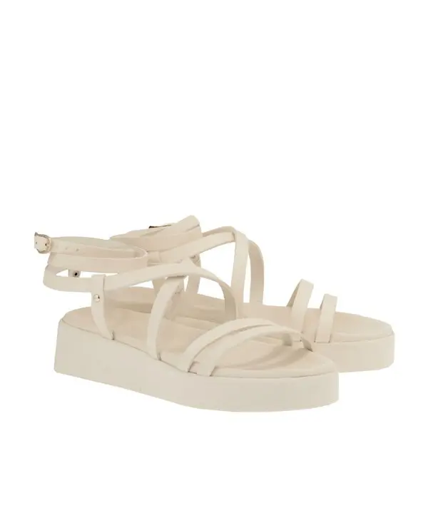 ANCIENT GREEK SANDALS Logo Flat Sandals