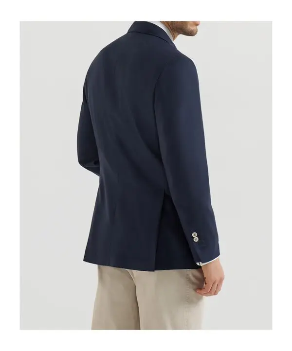 Brunello Cucinelli Cashmere Batavia Deconstructed Blazer With Patch Pockets