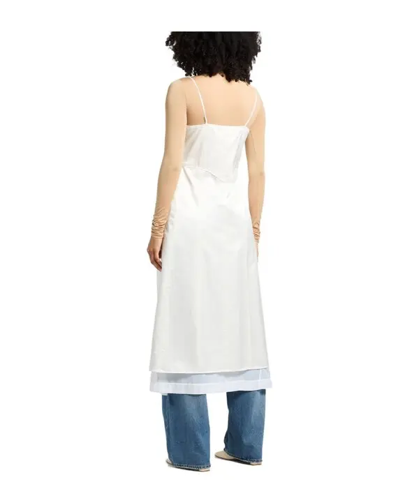 MAISON MARGIELA Sleeveless Solid Satin Dress