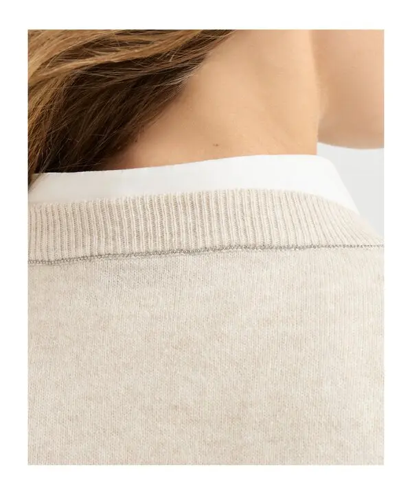 Brunello Cucinelli Cashmere Sweater With Monili