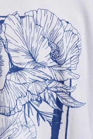 ALLSAINTS Floral Letter Graphic Short Sleeve T-shirt - White