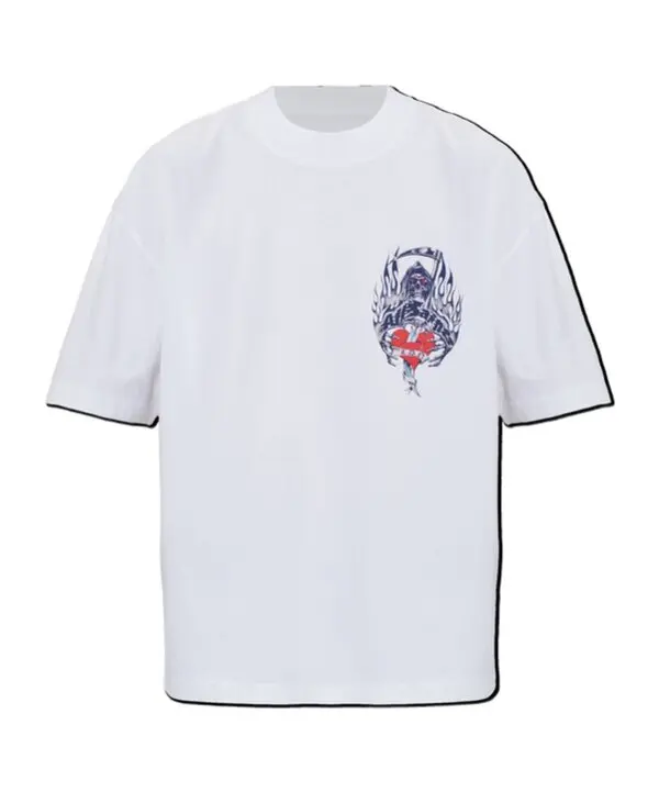 ALLSAINTS Skull Heart Graphic Short Sleeve T-shirt