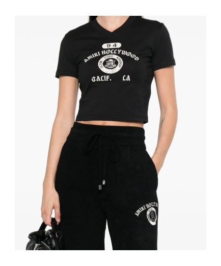 Amiri Logo-print V-neck T-shirt