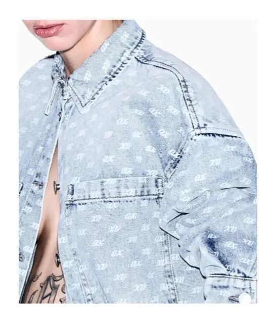 Armani Exchange Logo-print Denim Shirt