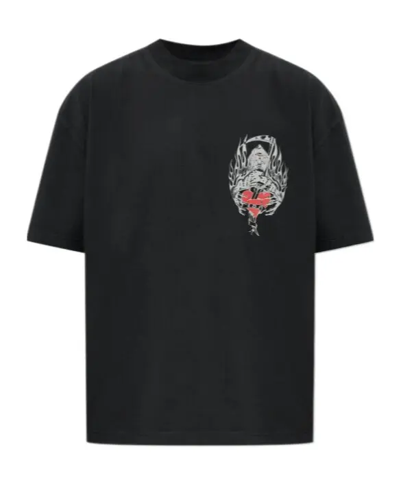 ALLSAINTS Skull Heart Graphic Short Sleeve T-shirt