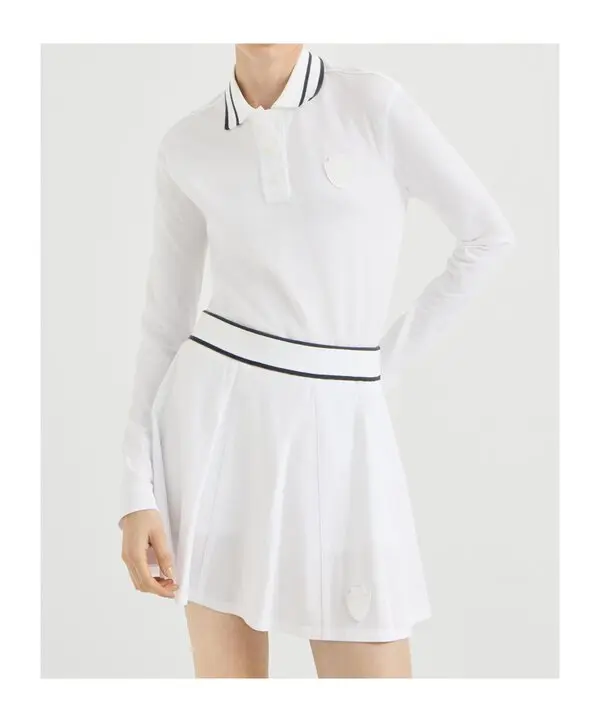 Brunello Cucinelli Stretch-cotton Piqué Polo Shirt With Logo
