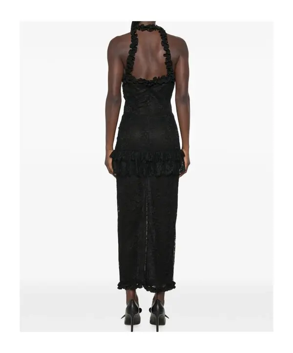 Alessandra Rich Chantilly Lace Evening Dress