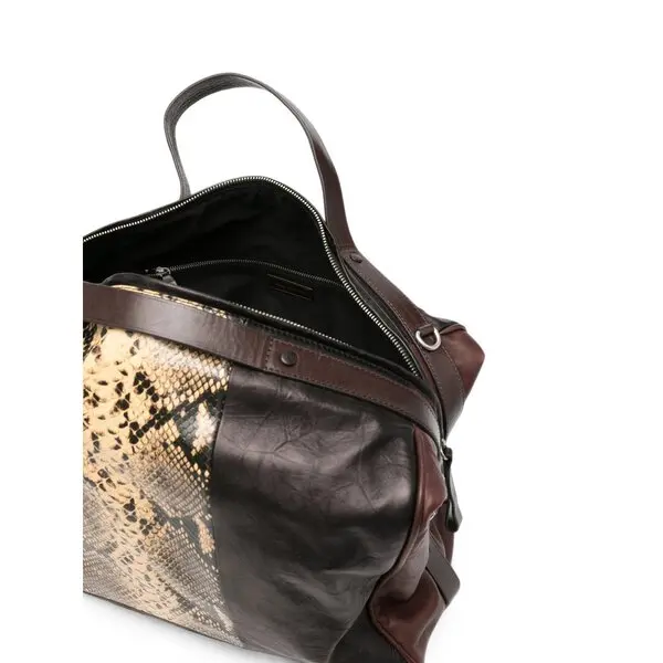 Dries Van Noten Snakeskin Patchwork Shoulder Bag
