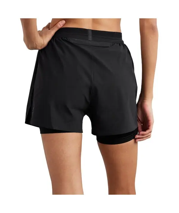 On Pace Layered Recycled-shell And Stretch-jersey Shorts