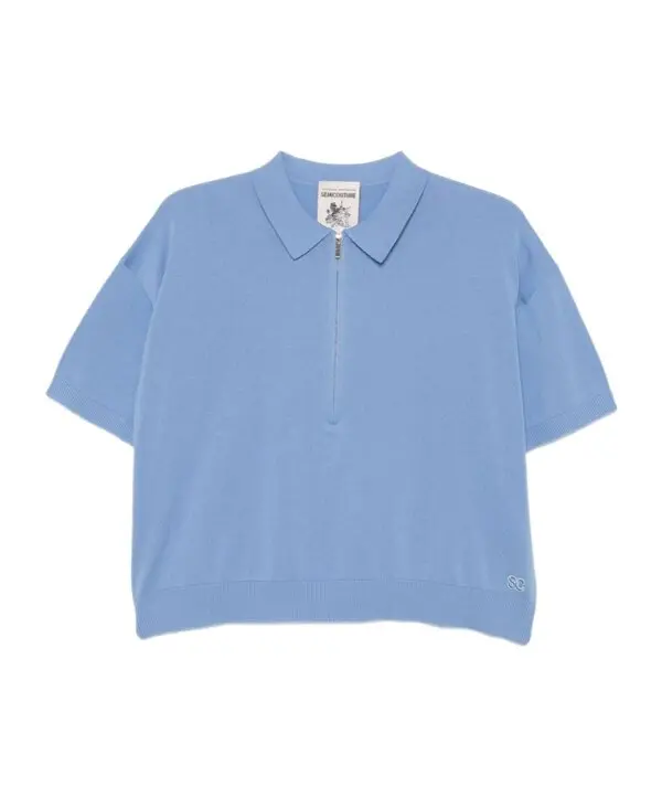 SEMICOUTURE Knit Polo Shirt