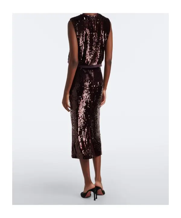 Simkhai Nikki Sequined Midi Skirt