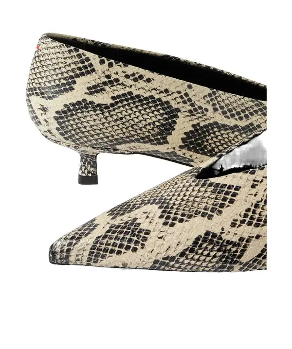 AeydĒ Snake-print High Heels