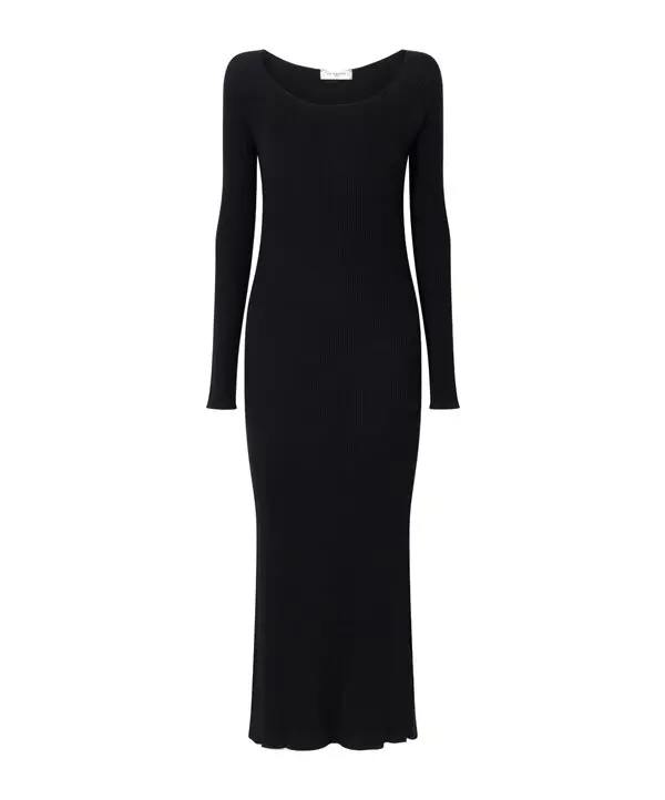 Le Kasha Ribbed Cashmere Maxi Dress
